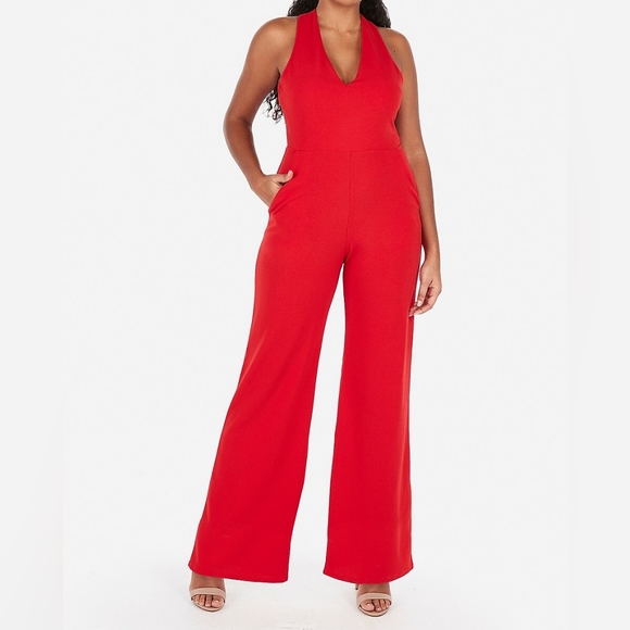 Express | Pants & Jumpsuits | Express Cross Back Jumpsuit | Poshmark